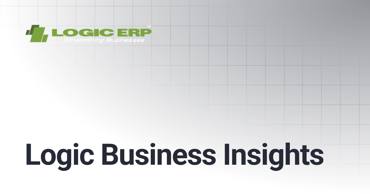 Logic Business Insights | Logic ERP Docs
